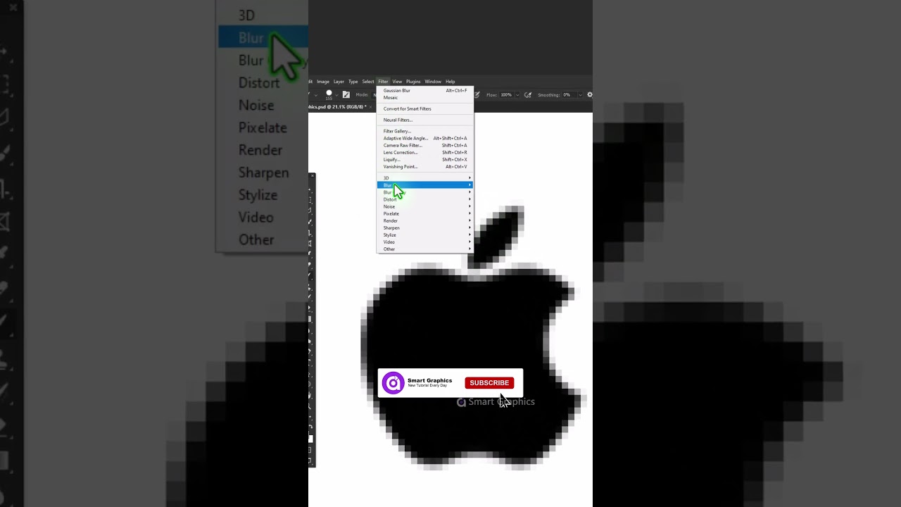 How fix pixelated single color icon and logos in Photoshop   Short trick