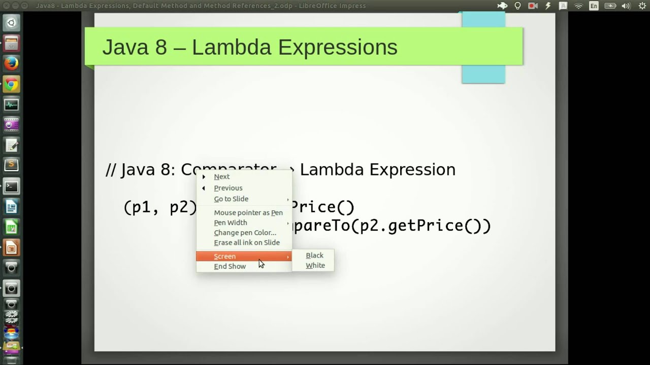 Java 8 Lambda Expressions, Method References and Default Methods 2 / 9