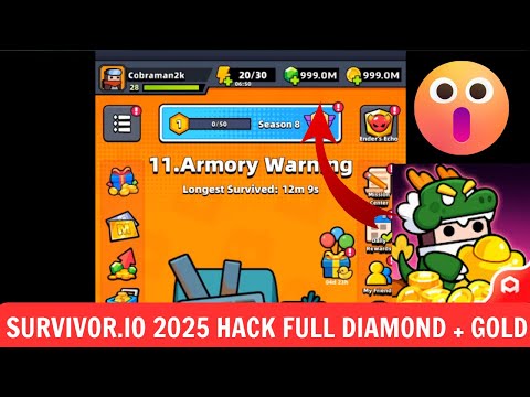 Survivor.io Hack 2025 - How to Get Unlimited GEMS+COINS on iOS & Android | Survivor.io MOD APK