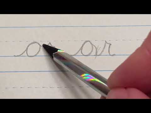 How to write "or" in cursive