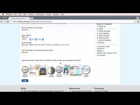 Texas.gov Driver License Renewal Demo Video