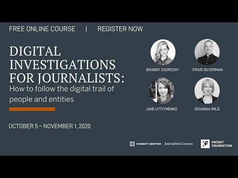 Digital investigations for journalists: How to follow the digital trail of people and entities