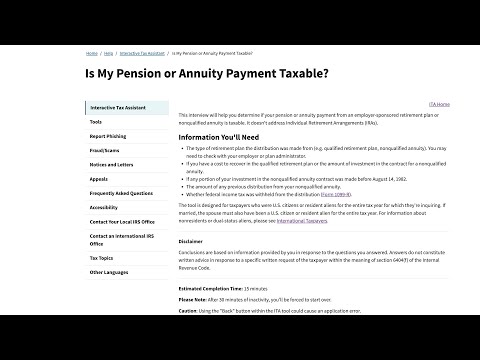 Is My Pension or Annuity Payment Taxable?