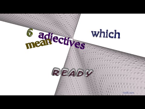 ready - 9 adjectives which are synonym of ready (sentence examples)