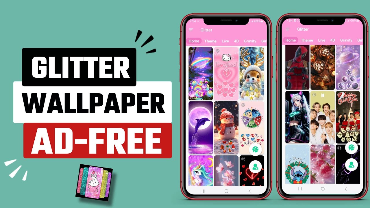 Best Free Glitter Wallpaper App for Android
