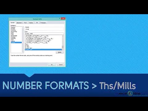 Excel Custom Number Formats – Thousands & Millions