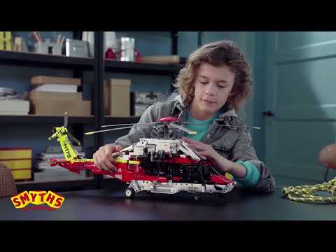 LEGO 42145 Technic Airbus H175 Rescue Helicopter Toy Model - Smyths Toys