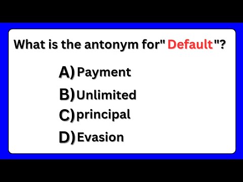 English opposite word quiz | Advanced antonyms quiz | English quiz | Antonyms