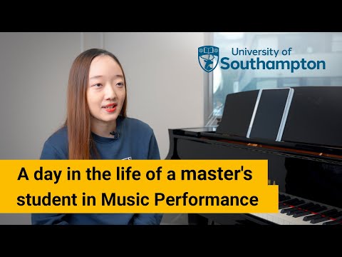 A day in the life of a master's student in Music Performance | University of Southampton