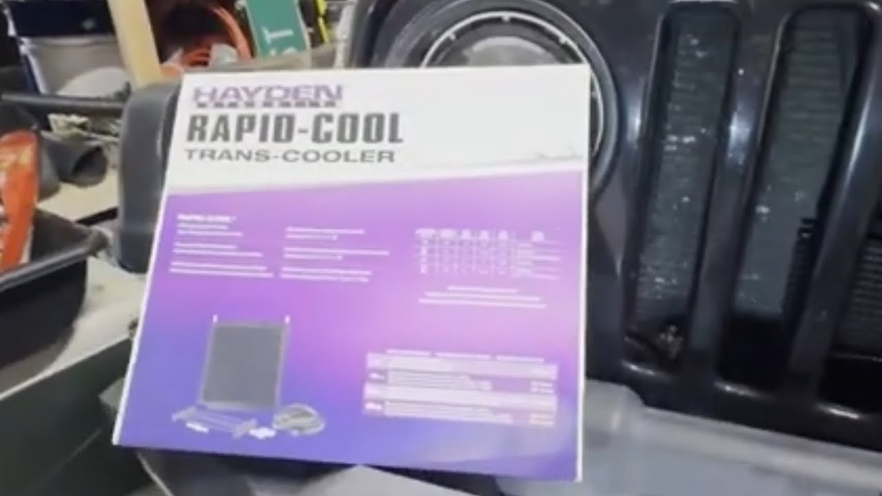 Hayden 676 transmission cooler install