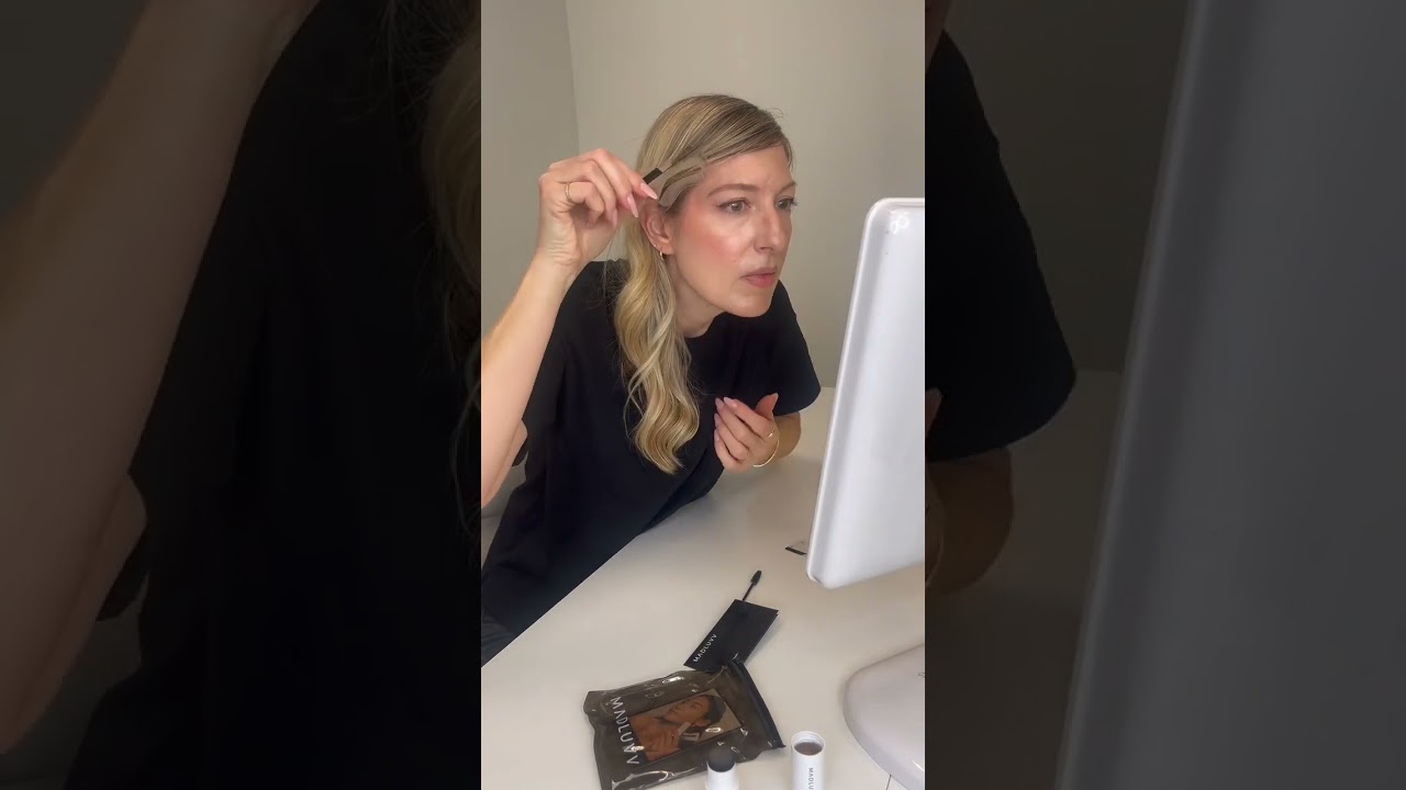 FIRST Time Trying the Madluvv Brow Stamp! #shorts