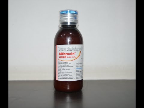 Althrocin Infection Syrup, 250 mg, Price from Rs.17/unit onwards ...