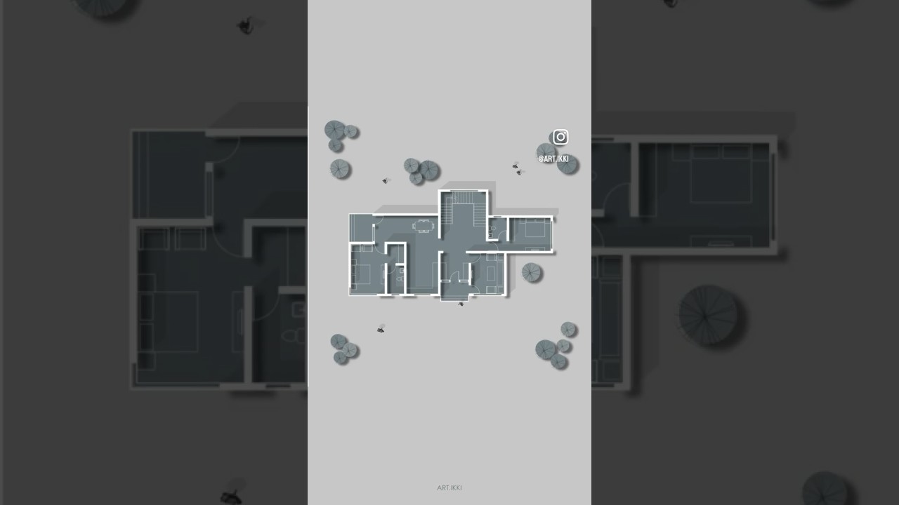 Architectural Floor Plan render in Photoshop #architecture #homedesign #render #photoshop #interior