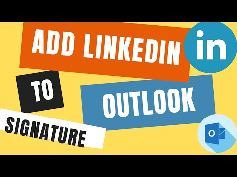 How to Add LinkedIn to Outlook Signature?