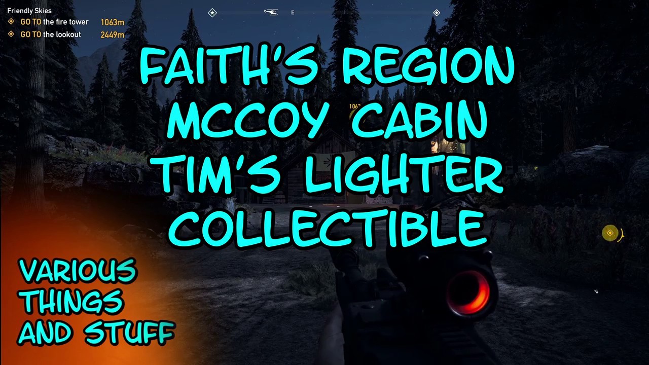 Far Cry 5 Faith's Region McCoy Cabin Tim's Lighter