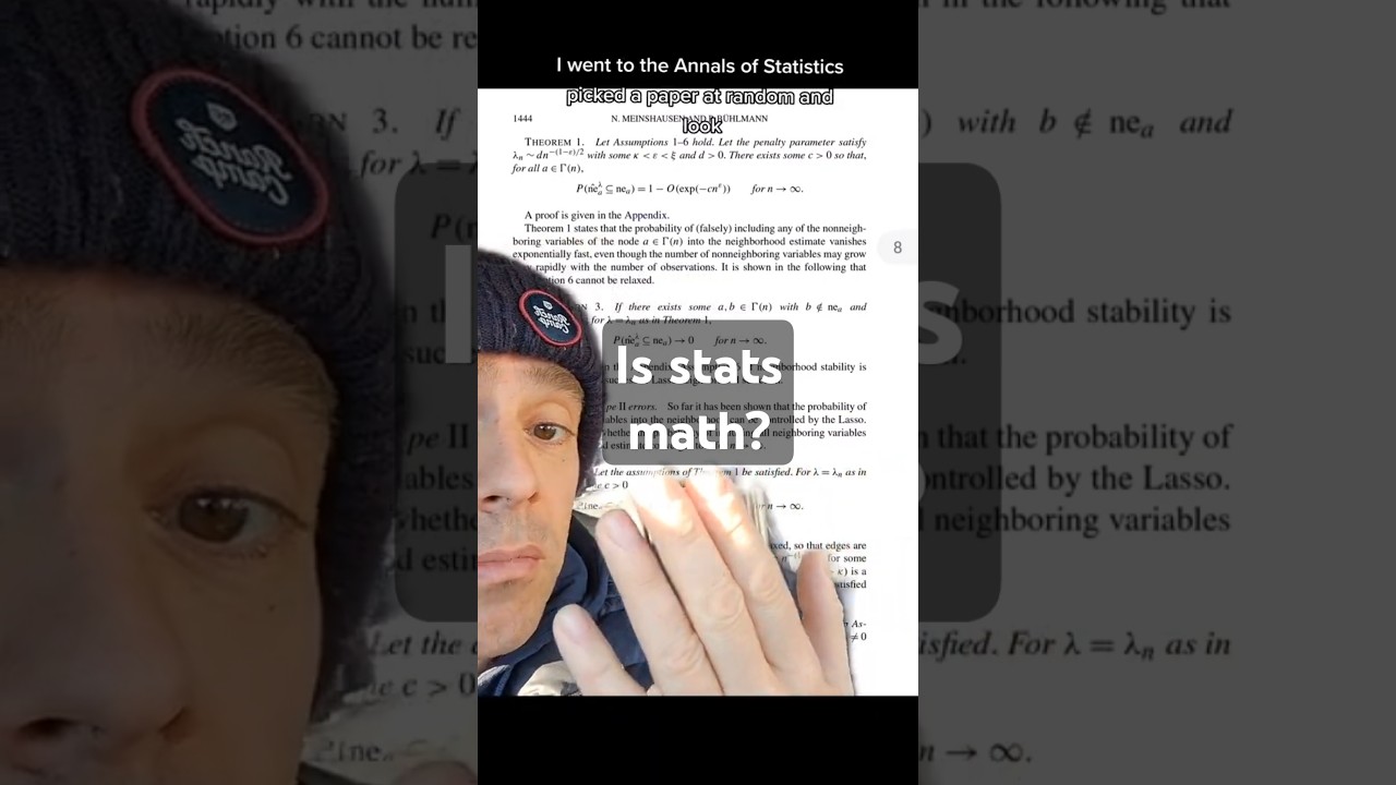 Is stats math? #math #stats #research #stereotype #badstats