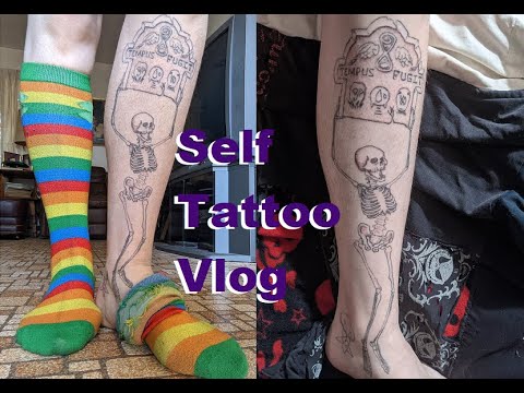 Memento Mori Stick and Poke Tattoo