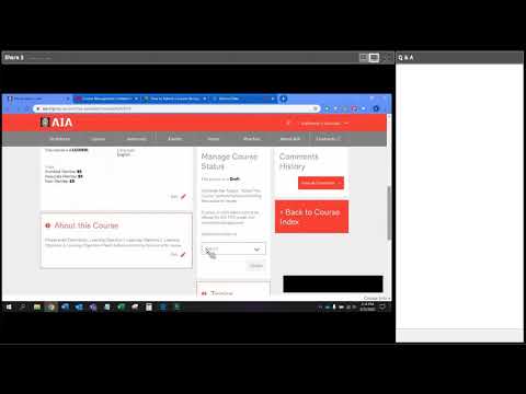 How to Submit a Course through AIA CES Dashboard