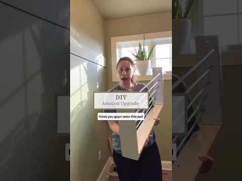 Amazon collapsible drying rack makeover