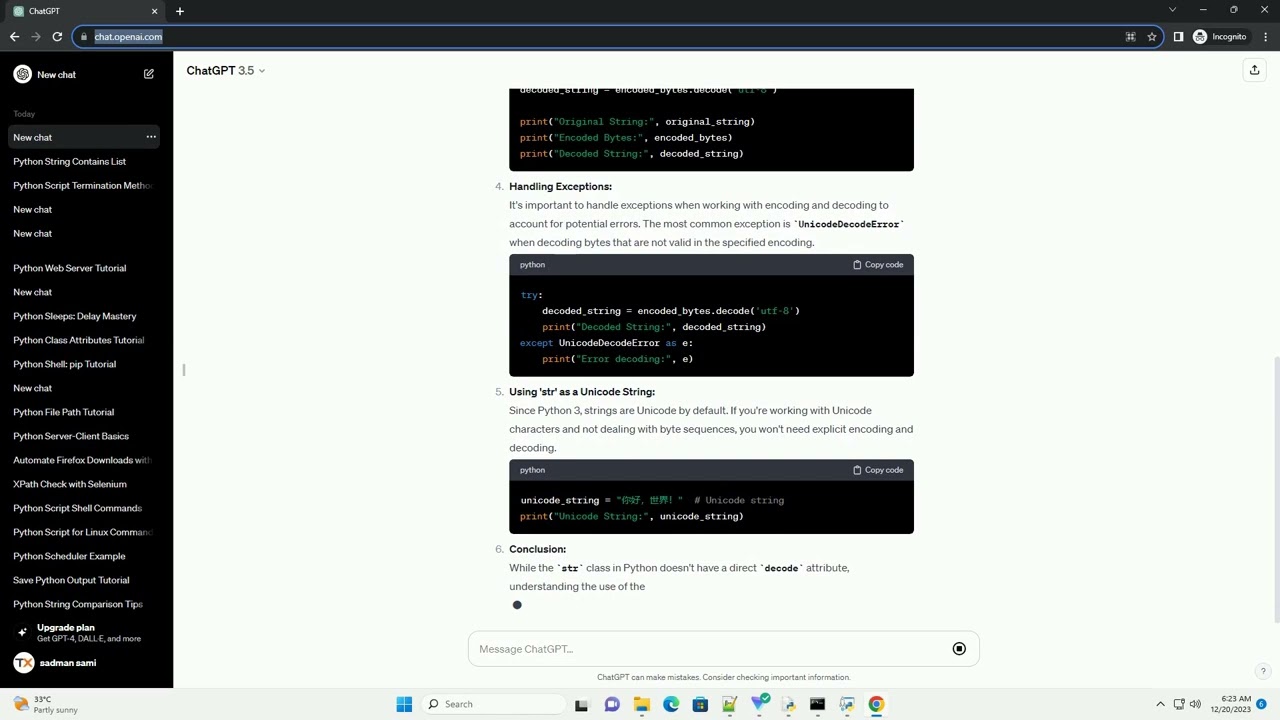 python str has no attribute decode