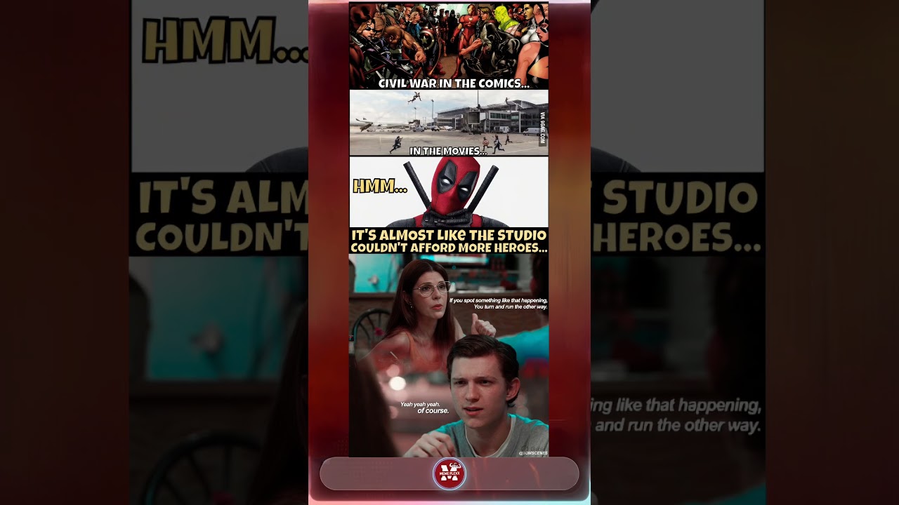 Marvel Couldn’t Afford More Heroes?! 😭🔥 #Marvel #CivilWar #Deadpool #SpiderMan #MCU