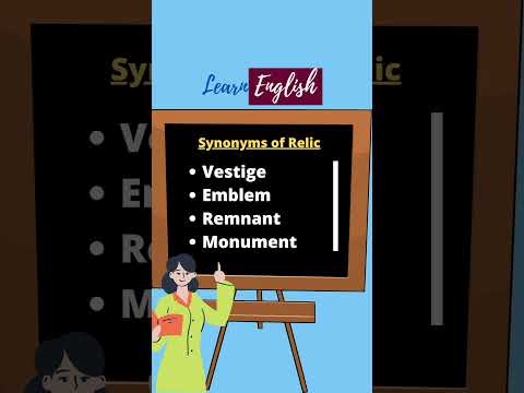 Synonyms of Relic? | Relic का Synonyms? #shorts #learnenglishmeaning #synonyms #youtubeshorts