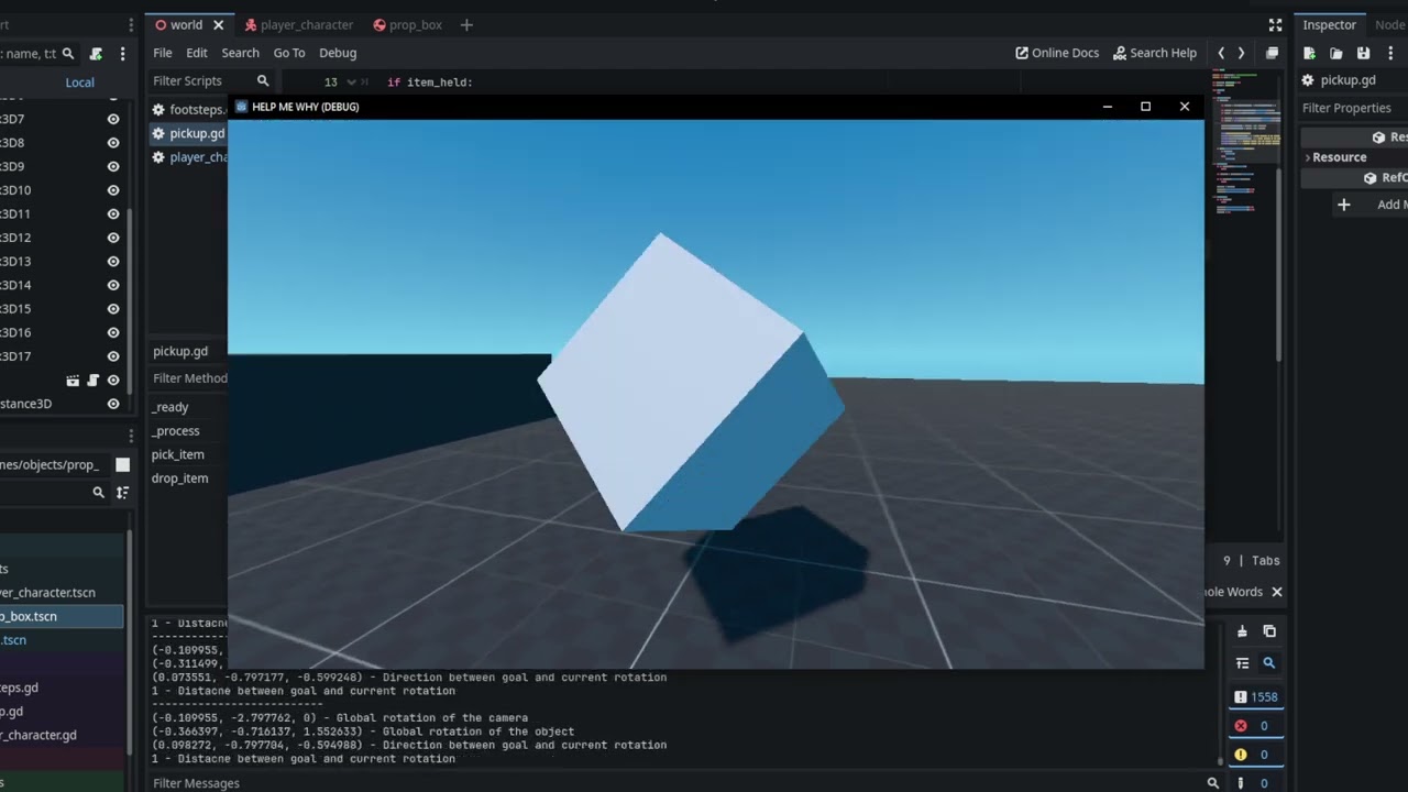 Need help rotating a holdable object - Programming - Godot Forum