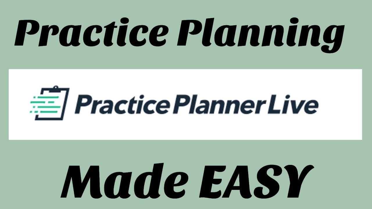 Practice Planner Template Live