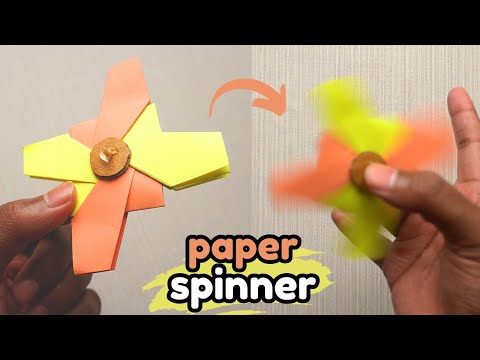 How To Make A Paper Fidget Spinner | Paper Spinner – paperfunpro