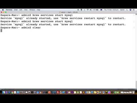 connect to mysql in mac | root user password for mysql | see mysql version
