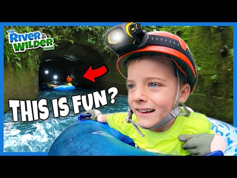 CRAZY FUN Tubing in Tunnels in Hawaii | Adventure Travel with Kids