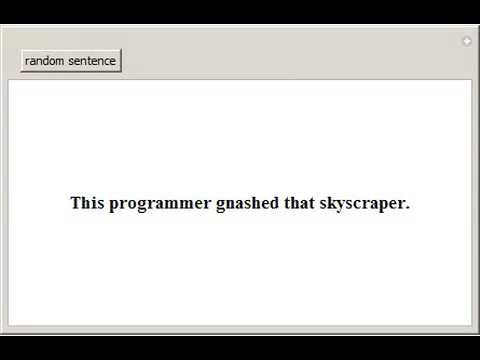 Nonsense Sentence Generator