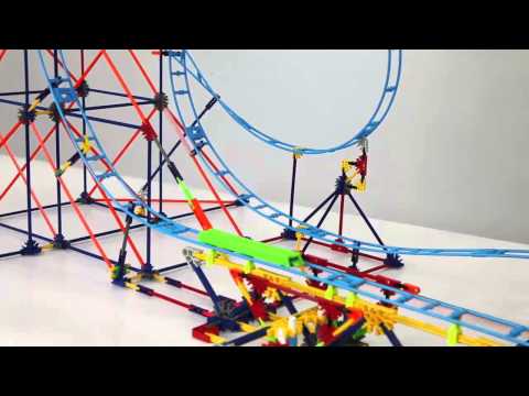 K'NEX Crossfire Chaos Roller Coaster Building Set