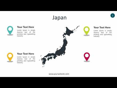 Japan Map Infographics - Animated PowerPoint Template