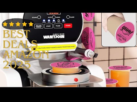 Top 2025 Budget Automatic Cup Sealing Machine 500-600 Cups/H (White)