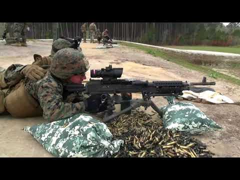 M240B Machine Gun with Firing an M2A1 .50-caliber Machine Gun | Live-Fire Range