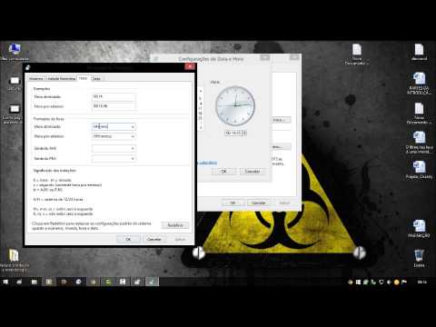 Como mudar a hora do pc para am e pm