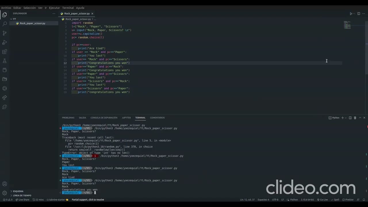 Programming Rock, Paper, Scissors in Python | Source Code
