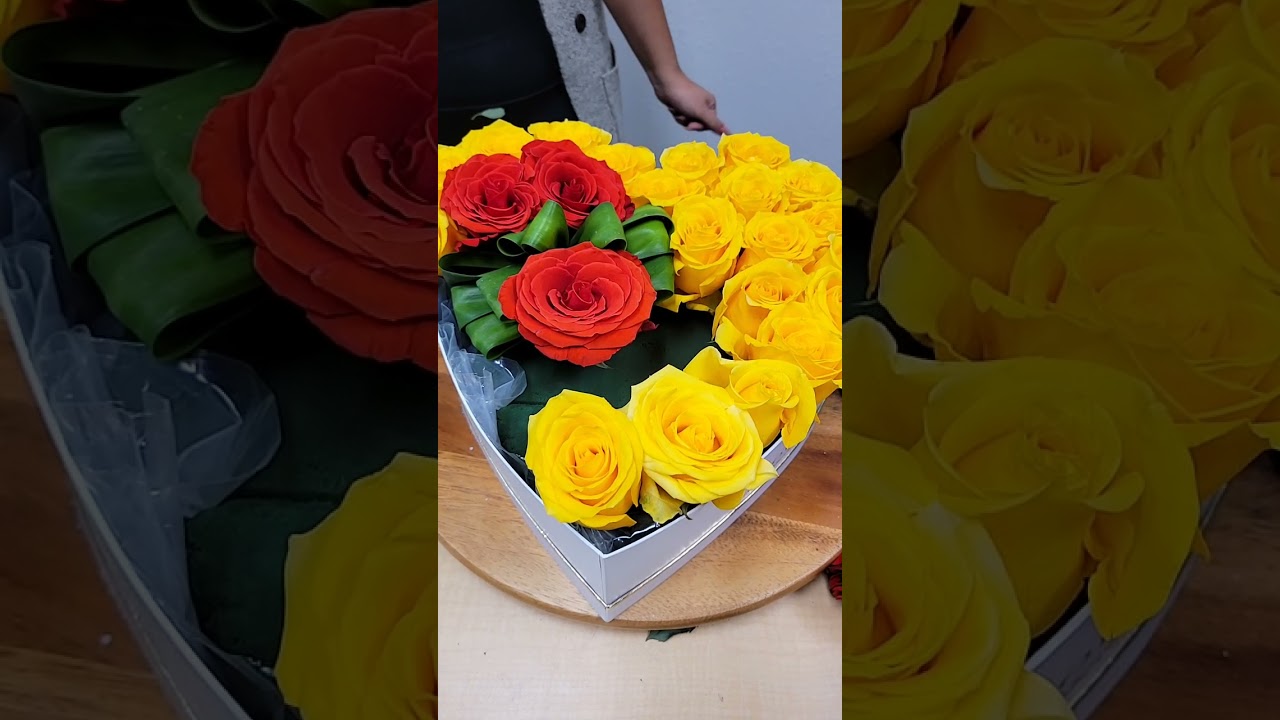 Heart Box Flower Arrangements