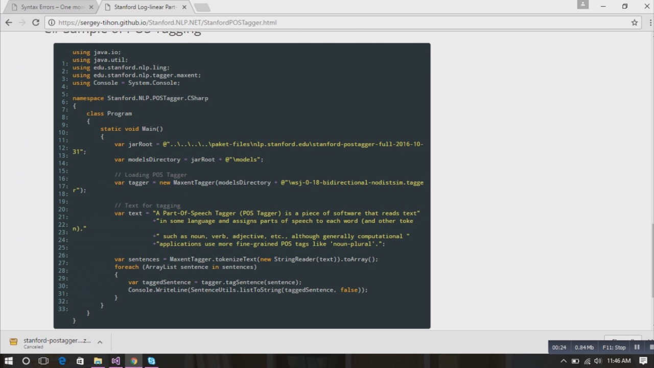Error while loading models stanfordnlp
