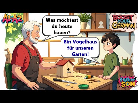 Easy German Phrases 💡 Father and Son Q&A for Beginners