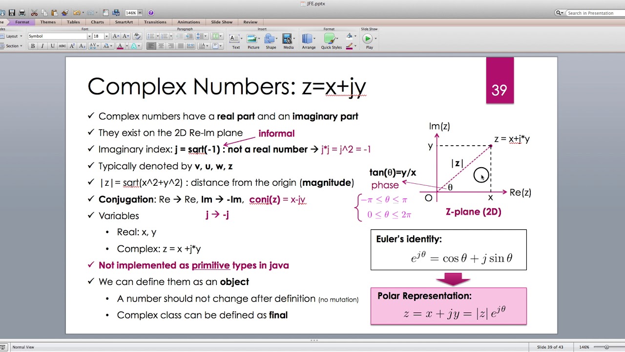 Java for Scientific Computing: Complex numbers