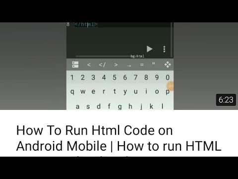 how to Run html code using Android mobile | html code run on Android mobile | HTML code run