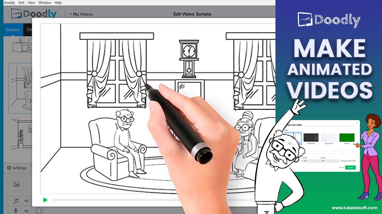 Easy Whiteboard Animation Video Maker Software | Doodly Tutorial 2026