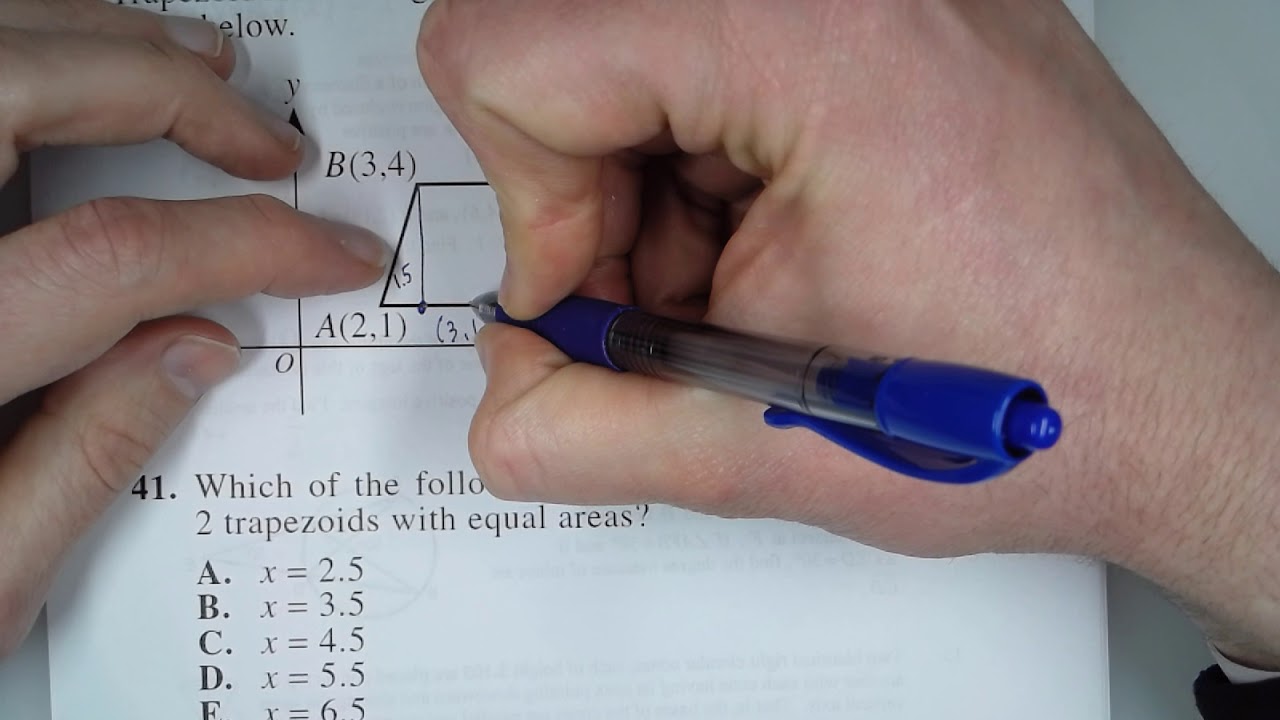 2017 2018 ACT Prep Math #41