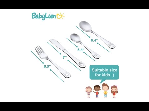 BabyLum Adult Look Alike Stainless Steel Cutlery Set For Kids