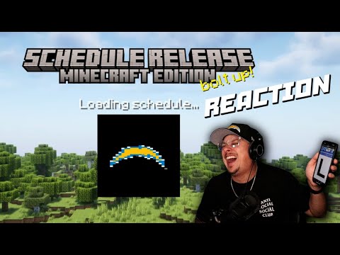 Reacting To The Chargers 2025 Schedule Release Video | Minecraft Edition