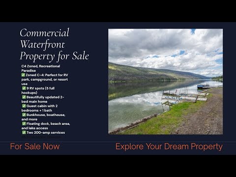 Discover the STUNNING 1.46-Acre Waterfront Property at 2474 Loon Lake Road