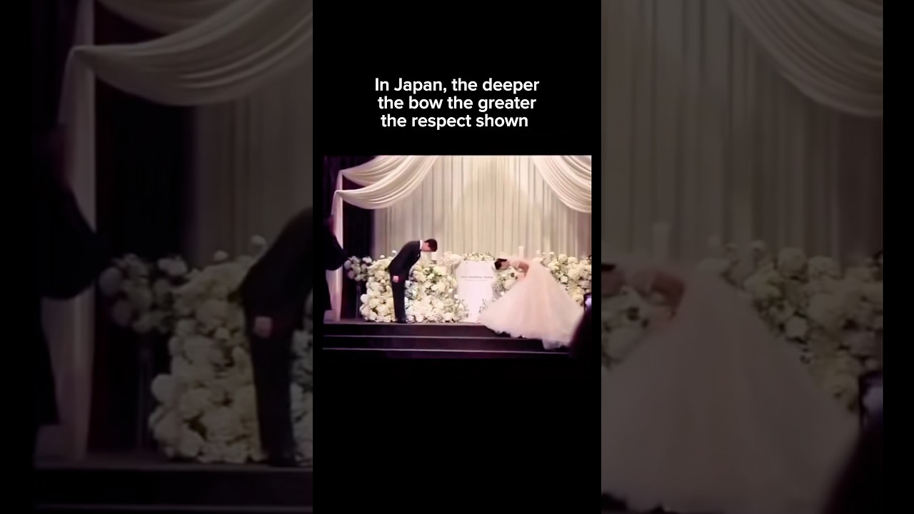 In Japan, the Deeper the Bow the more respect shown