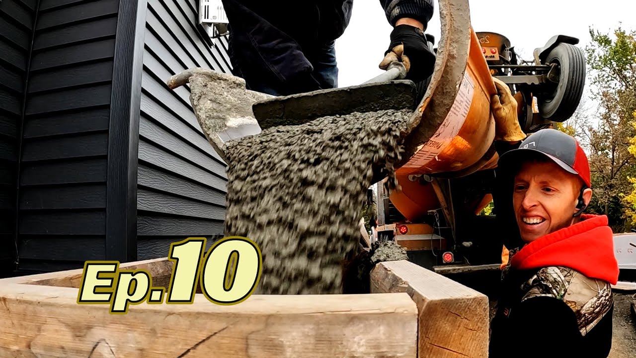 Installing Hebron's Opus Norman Thin Brick and Core Filling a CMU Block Retaining Wall Ep. 10